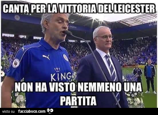 Tutti i meme su Claudio Ranieri - Facciabuco.com