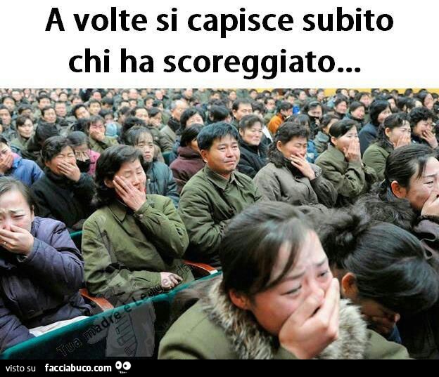 A volte si capisce subito chi ha scoreggiato - Facciabuco.com